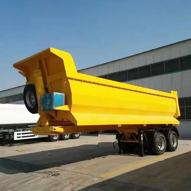 U Type Dump Tipper Truck Trailer 50tons Trailer Tipper Trailer 3 Axle Dump Trailer Tractor Dump Trailers