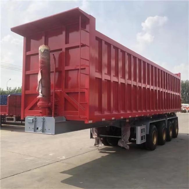 2023 New Professional Manufacturer of High Quality 4-Axle Rear Tip-Over Semi-Trailer