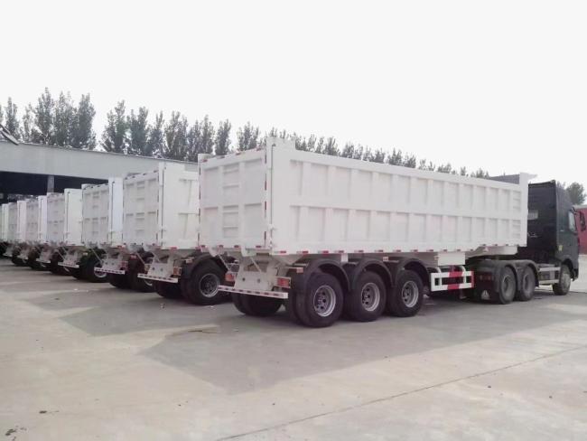 China Factory 3axle Dump Semi Trailer Heavy Duty Tri-Axles Dumper Tipper Semi Trailer Dump Truck for Sale