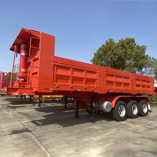 Sand Stone Aggregate 3 Axles Tipper Semi Trailer, 40 Cubic Meter Tipper Trailer, Dump Semi Trailer