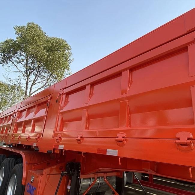 Sand Stone Aggregate 3 Axles Tipper Semi Trailer, 40 Cubic Meter Tipper Trailer, Dump Semi Trailer