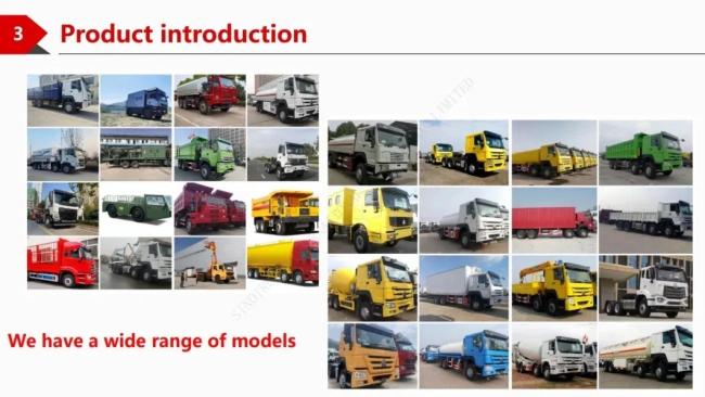 New Heavy Duty Sinotruk HOWO 4X2 6X4 10 Wheeler Diesel 400 430HP Dump Tanker Mixer Lorry Cargo Box Van Towing Trailer Tow Prime Mover Tractor Head Truck