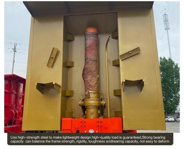 Dump Semi-Trailer 40t 50t Truck 3-Axle U-Shaped Dump Semi-Trailer Tractor Hydraulic Mining Trailer