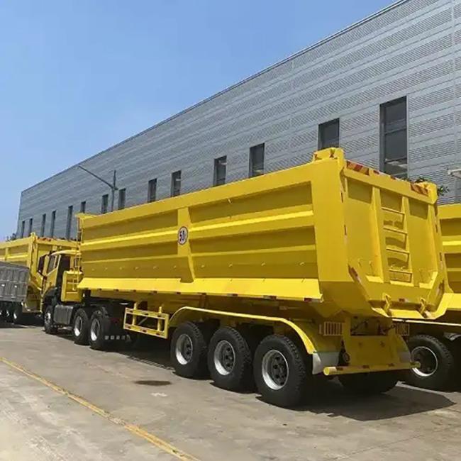 Shape Hardox Tipping Rear Dump Trailer Hydraulic Tipper Dump Semi Truck Trailer