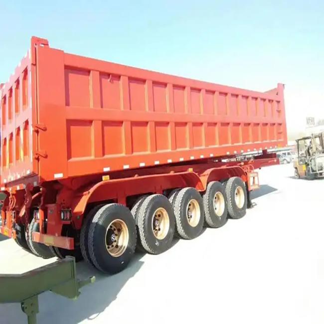 Tons Stone Sand Soil Rear Tipper Dump Truck Trailer