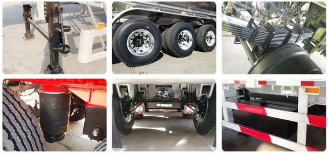 Hydraulic Grain Camions-Remorques Dumping Rear End Dump Tipper Semi Trucks Trailer