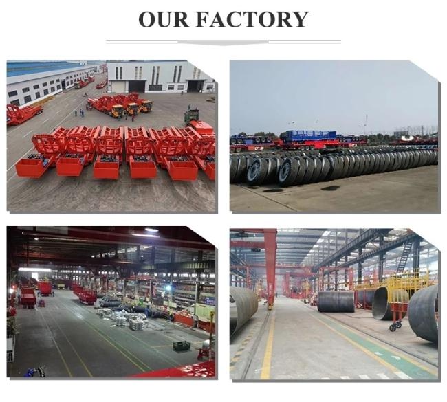 Stronger Triple Axle 50ton Dump Tipper Semi Trailers with Hydraulic Cylinder