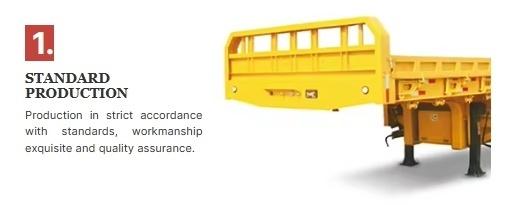 Direct Supplier Hot Sale 3 4 Axles 60tons 80 Tons Low Bed Flatbed/Platform Trailer/Flatbed Container Trailer