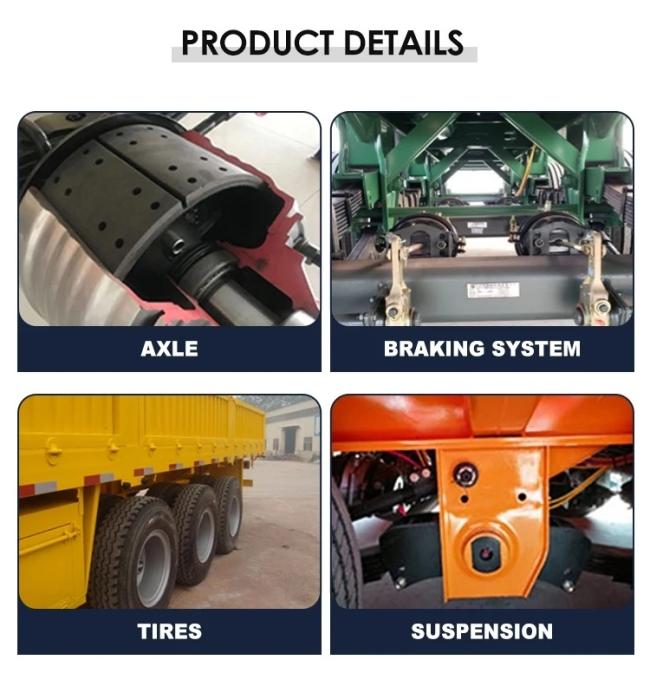 Warehouse Type Side Wall Fence Semi Trailer Top Tarpaulin Fence Cargo Semi-Trailer