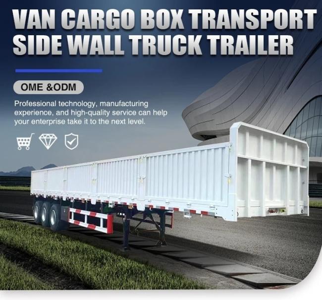 2023 New Model 3 Axle 40ton 60ton Side Wall Semitrailer Fence Cargo Container Trailer