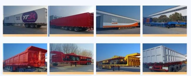 Low Price 3 Axles 60t Side Dump Semi Trailer Popular Tilt Semi Trailer