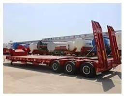 2axles 3axles 4axles Heavy Duty Lowbed Truck Semitrailer 80 Ton-100ton Good Quality Low Price