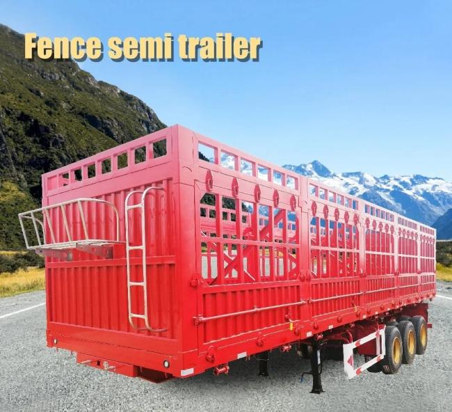 High Quality 3 Axles 50t Tri Axle 50 Tonne Heavy Duty Fence Semi Trailers Stake Semitrailer