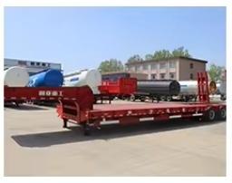 3 4 Axles Low Bed Boy Deck Flatbed Container Gooseneck Excavator Transport Semi Trailer Trucks 80 Ton Lowbed Truck Trailers