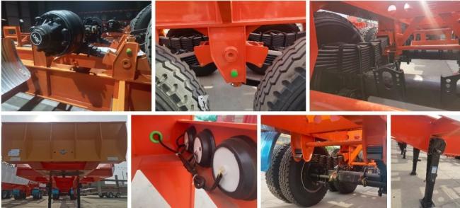 3 Axle 60ton Fence Semi-Trailer Fence Drop Side Board Sidewall Trailer Cargo Semi-Trailer