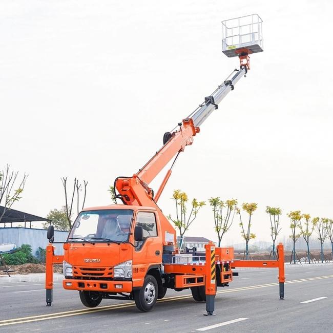 22m 4X2 Telescopic Boom Aerial Working Platform Truck Vehicle for Sale