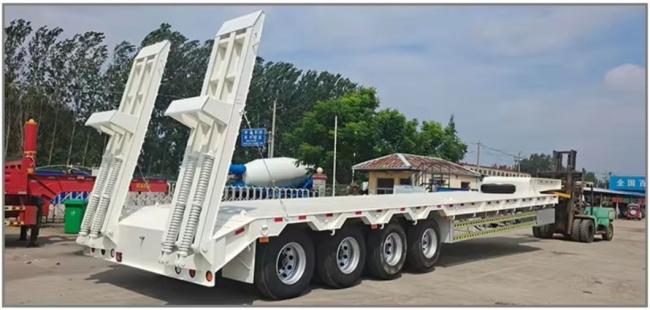 3 Axle 40FT Container Transport Flat Bed Trailer 2 3 Axle Flatbed Semi Trailer
