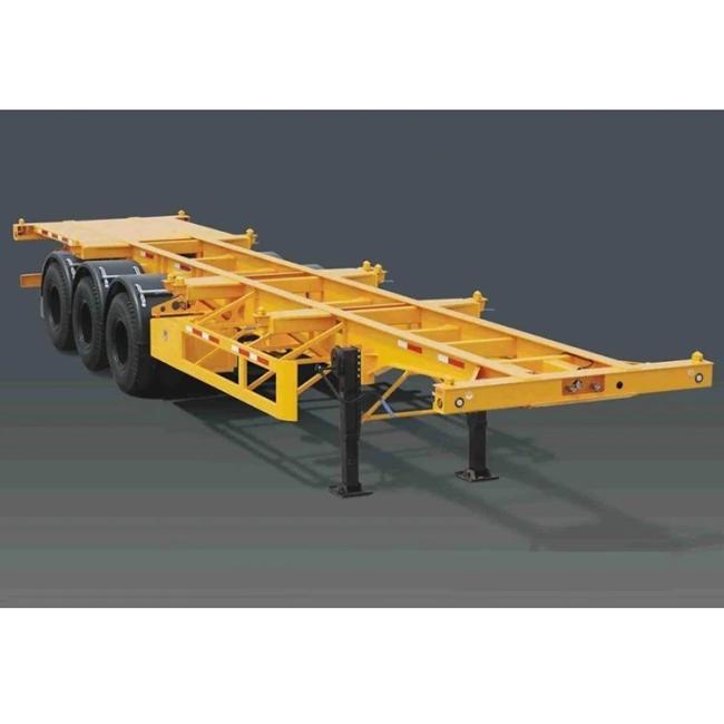 3-Axle 20 - and 40-Foot Dock Container Skeleton Truck Trailer