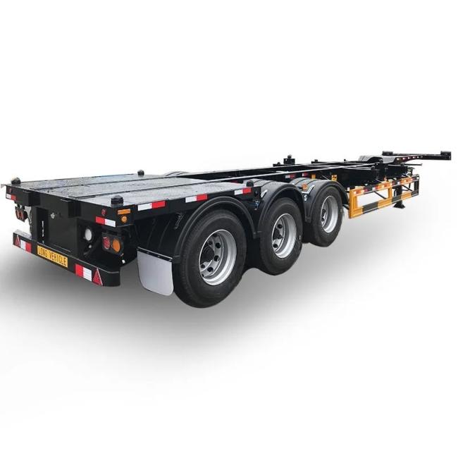 China Good Quality Price Sale Frame Chassis Skeletal 3-Axles 20FT 2-Axle 40-Foot Container Skeleton Semi-Trailer