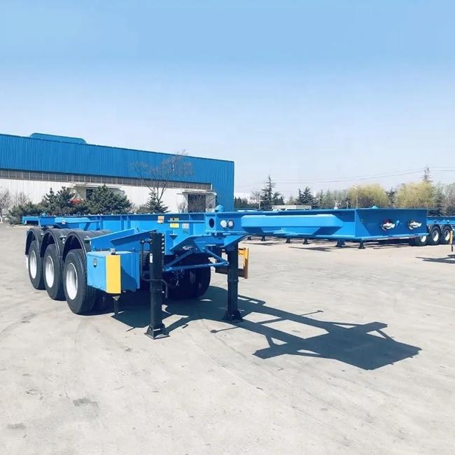 China Good Quality Price Sale Frame Chassis Skeletal 3-Axles 20FT 2-Axle 40-Foot Container Skeleton Semi-Trailer