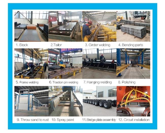 30t Lowbed Flat Deck Semi Trailers in China Factory Price 2 3 4 Axles 60 80 100 120 Tons Gooseneck Low Bed Loader