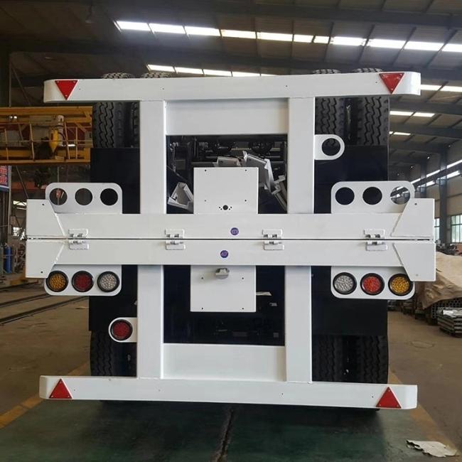 2 Axles Skeleton Shipping Container Truck Trailer Dock Skeleton Semi Trailer for Sale