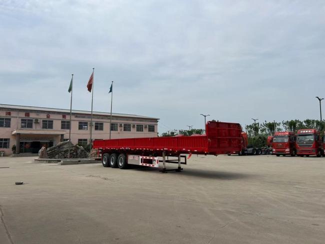 China Factory High Quality 4 Axis Flat Semi-Trailer Trailer Transport