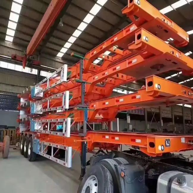 The Whole Series of Trailer Maker H-Star Factory Skeleton Semi-Trailer Container Truck Trailer