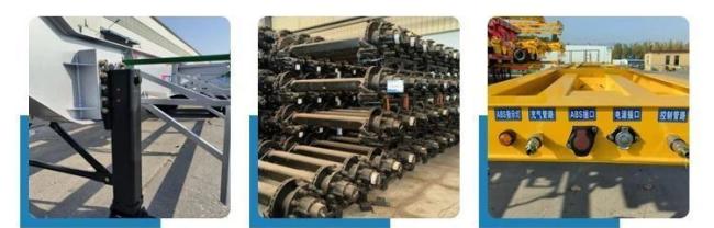 Finely Processed Semi Chassis Parts Skeleton Trailer