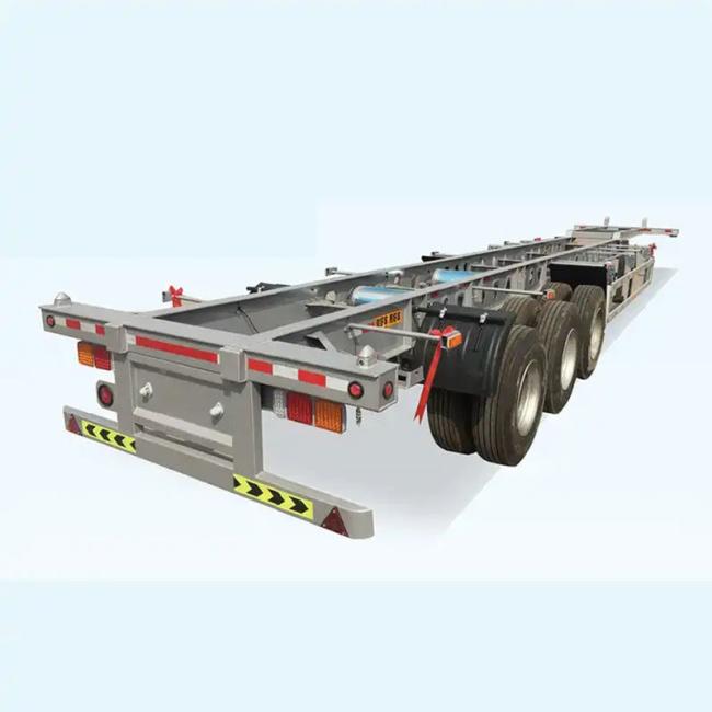 Chassis Truck Trailer 3 Axle Container Skeleton Semi Trailer Containers Trailers