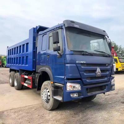 China 10 Wielen Dump Truck Afmetingen Goede staat Hydraulische 6*4 Tipper Truck in Ghana Te koop