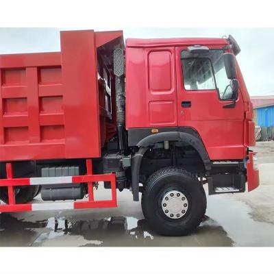 China 10 Wielen Dump Truck Afmetingen Goede staat Hydraulische 6*4 Tipper Truck in Ghana Te koop