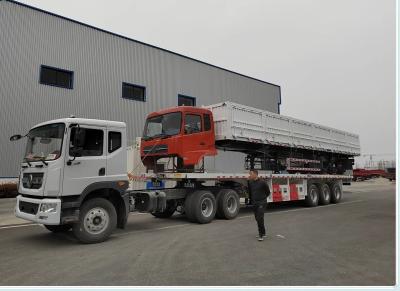 China Cross Arm Type Bulk Cargo Self-Unloading Semi-Trailer with ABS Anti-lock Braking System for sale