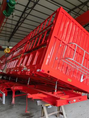 China Cross Arm Type Bulk Cargo Self-Unloading Semi-Trailer with ABS Anti-lock Braking System for sale