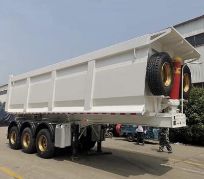China 50-Ton 4-Axis U-Type Hydraulic Cylinder Dump Truck Trailer Customizable and Self-Dumping for sale