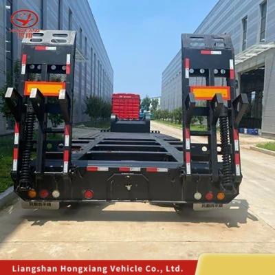Cina Semi-remolchi a letto basso rimorchio per camion per il trasporto di escavatori capacità di carico pesante in vendita