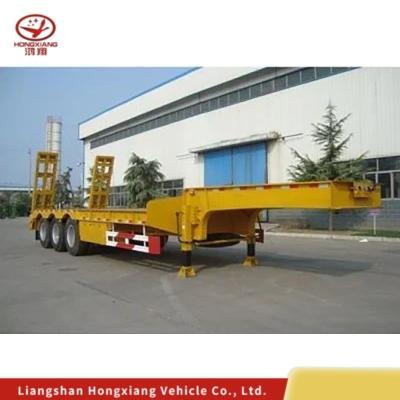 Cina Camion a carico basso da 60-80 t semirimorchio a letto basso con sistema di sospensione a braccio crociato in vendita