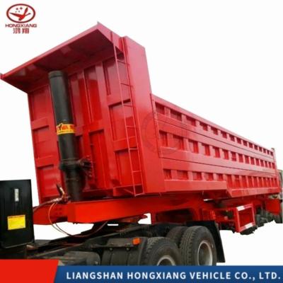 China 3 Axles 40 Cubic Meters Tipper Trailer Rear Dump Semi Trailers Tipping Trailer Flatbed for sale
