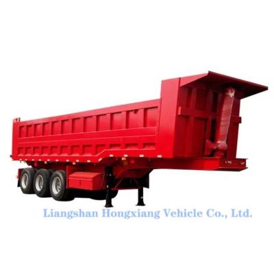 China Dump Tipper Semi Trailer Heavy Duty Tri-Axles Dumper with Customization for sale
