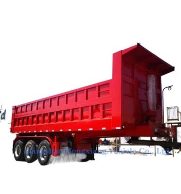 China Aluminium Hydraulic Tipper Trailer 2 Axel Dump Trailer 1400 Pind for and Fast Dumping for sale