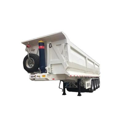 China Transport Bulk Cement Powder with Light Duty Tipping Aluminum End Dump Trailer for sale