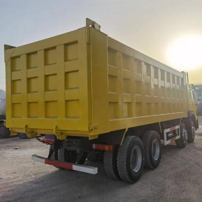 China Hydraulische mijnbouw aanhangwagen 40t 50t Truck Drie-assige platbed U-vormige dumpende halve aanhangwagen Te koop