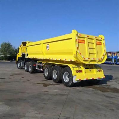 China 1 Year After-sales Service Hydraulic Lift Flatbed Trailer with Manual Landing Leg for sale