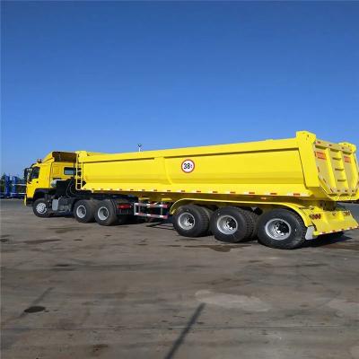 Cina 50 tonnellate di tipo U cilindro idraulico End Dump rimorchio tipper semirimorchio rimorchio durevole in vendita