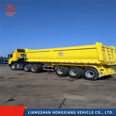 China Tipping Semi Trailer Tipper Truck Trailer Dump Trailer with 1 Year After-sales Service for sale