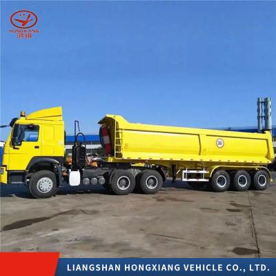Cina End Dump Trailers Farm Full Type Rear Tipper Truck Flatbed Trailer con personalizzazione in vendita