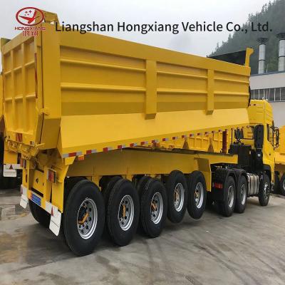 China Flatbed Axle Dumper Semi Truck Dump Trailer Please Consult Customer Service Flatbed for sale