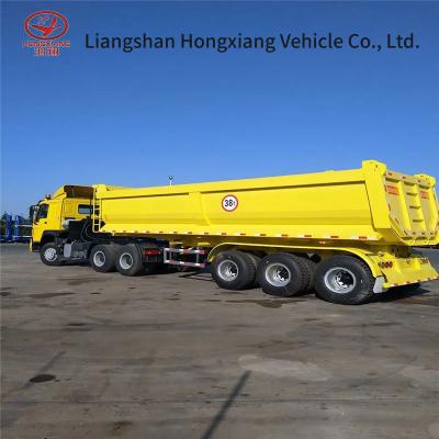 China Flatbed Axle Dumper Semi Truck Dump Trailer Please Consult Customer Service Flatbed for sale