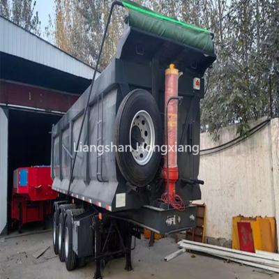 Cina 100 tonnellate di 44 metri cubi di scaricatore, semirimorchio con 6 assi per il mercato di Gahna in vendita