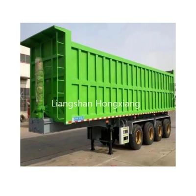 Cina 120T 90T 70T rimorchio a rimbalzo posteriore carico 100T semirimbalzo rimorchio per il vostro beneficio in vendita